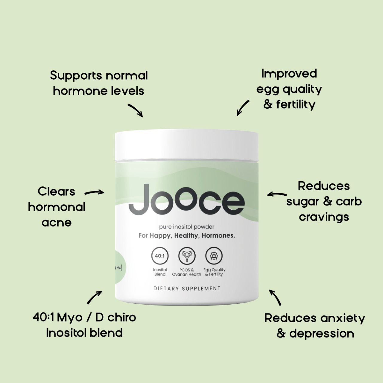 Jooce Pure Inositol Powder | Fertility Collection